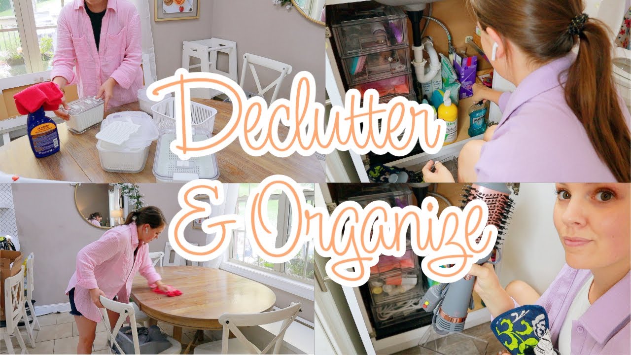 ORGANIZE and DECLUTTER with me 2023 | Kitchen Organization | Bathroom ...