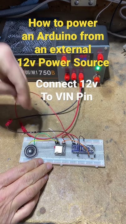 How to power an Arduino from an external 12v Power Source - YouTube