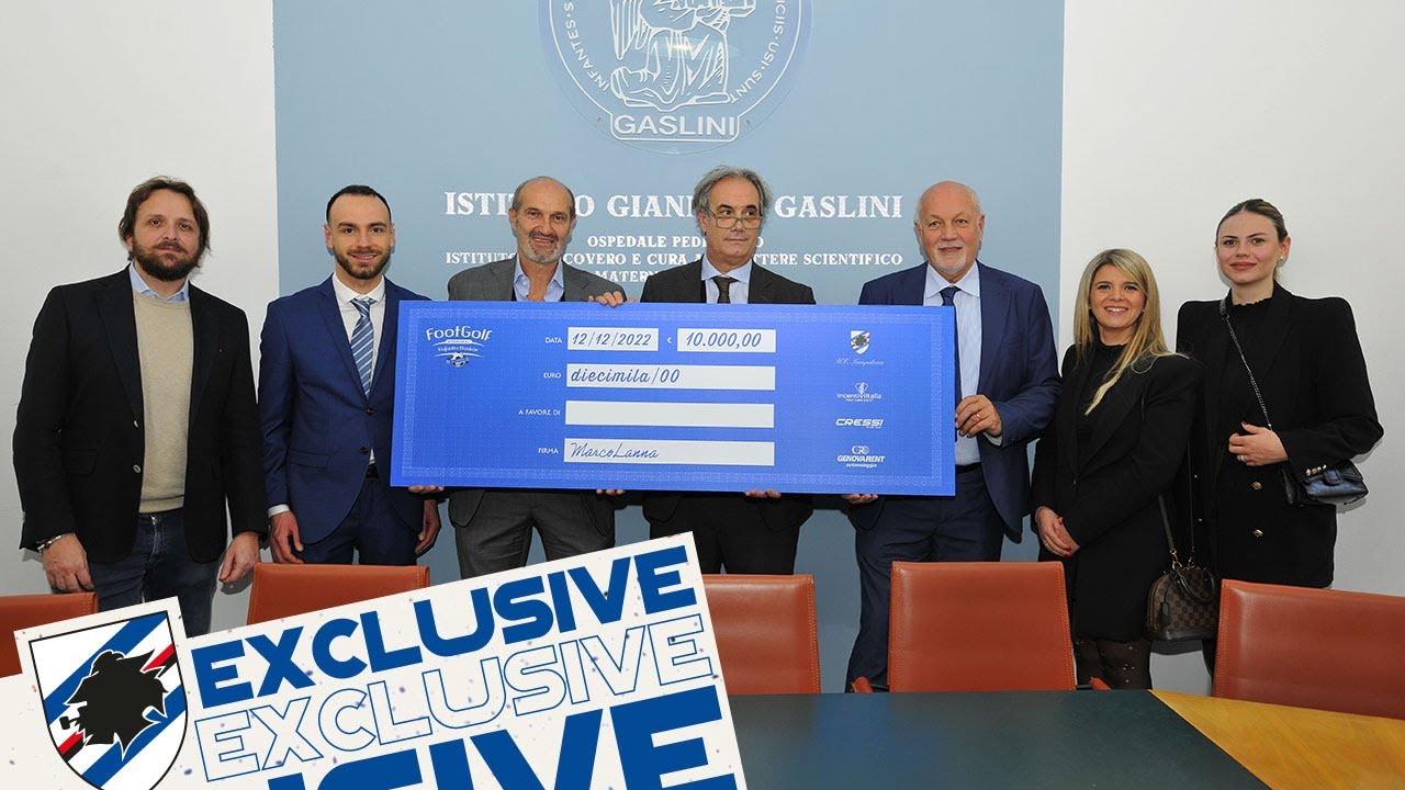 Samp for People: il FootGolf aiuta il "Gaslini" - YouTube