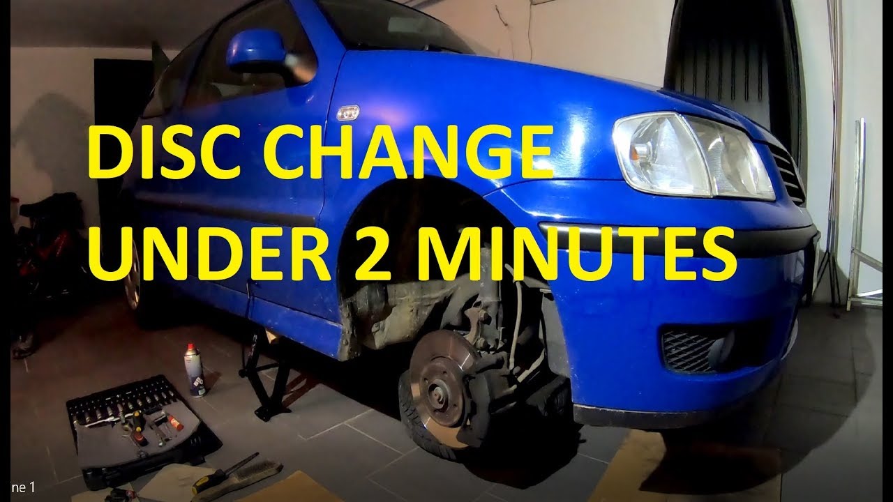 VW Polo Disc Replacement under 2 Minutes ;) - YouTube