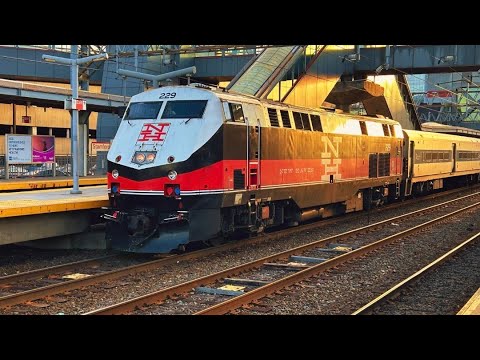 A Nice day Railfanning at Stamford, CT ft mncr 229 3/8/24 - YouTube