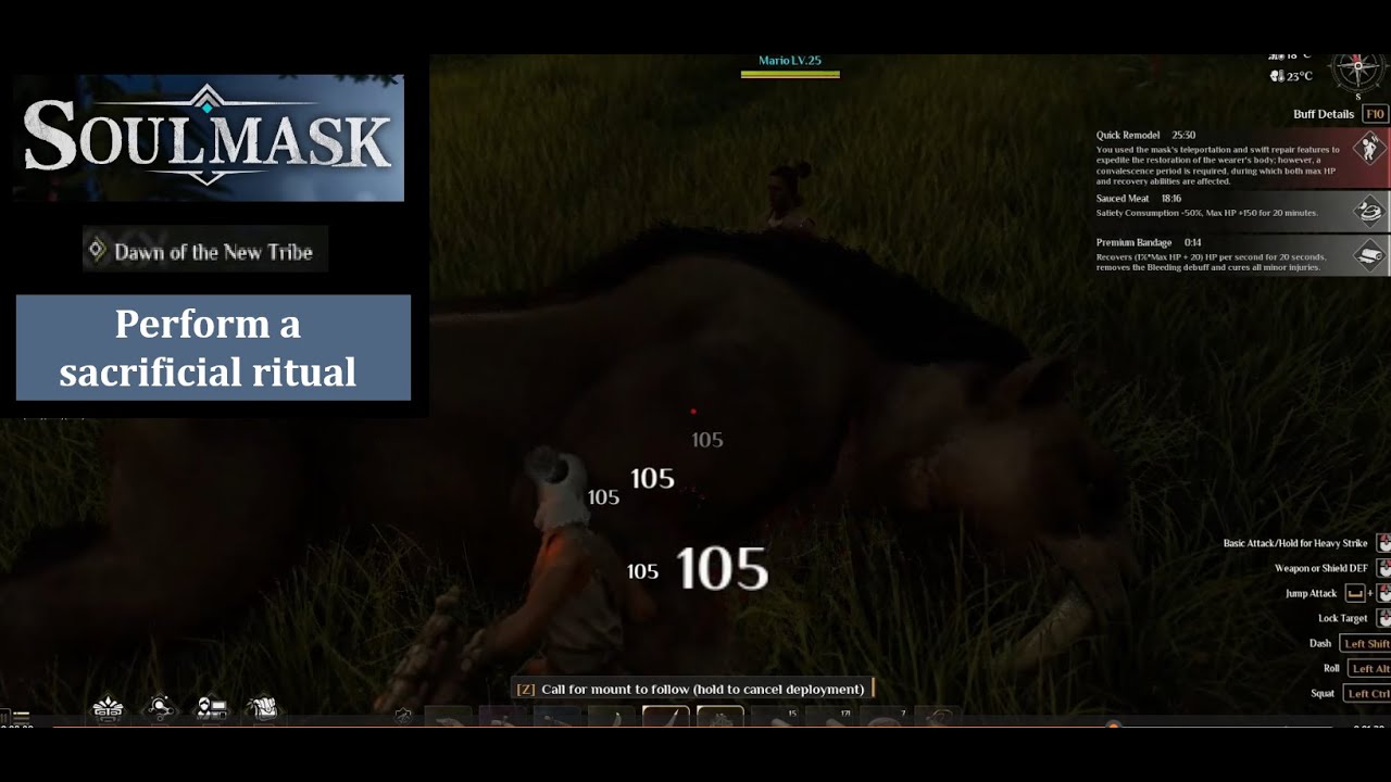 SOULMASK | Perform a sacrificial ritual and defeat Saber toothed ...