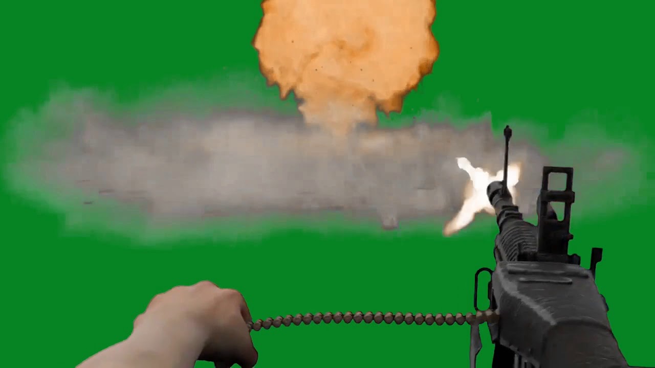 Machine Gun Firing || Green Screen Videos - YouTube