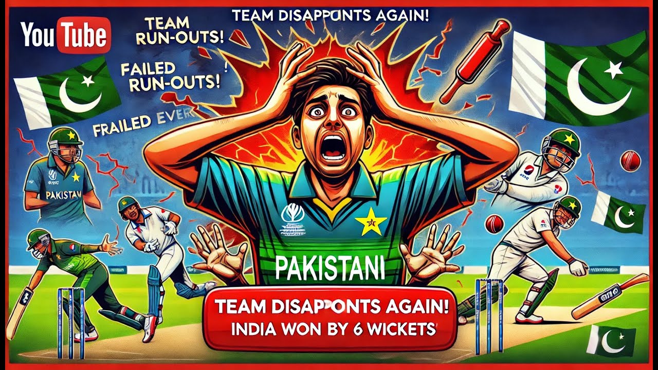 Pakistan Team Disappoint Us failed in bowling, batting, and fielding ...