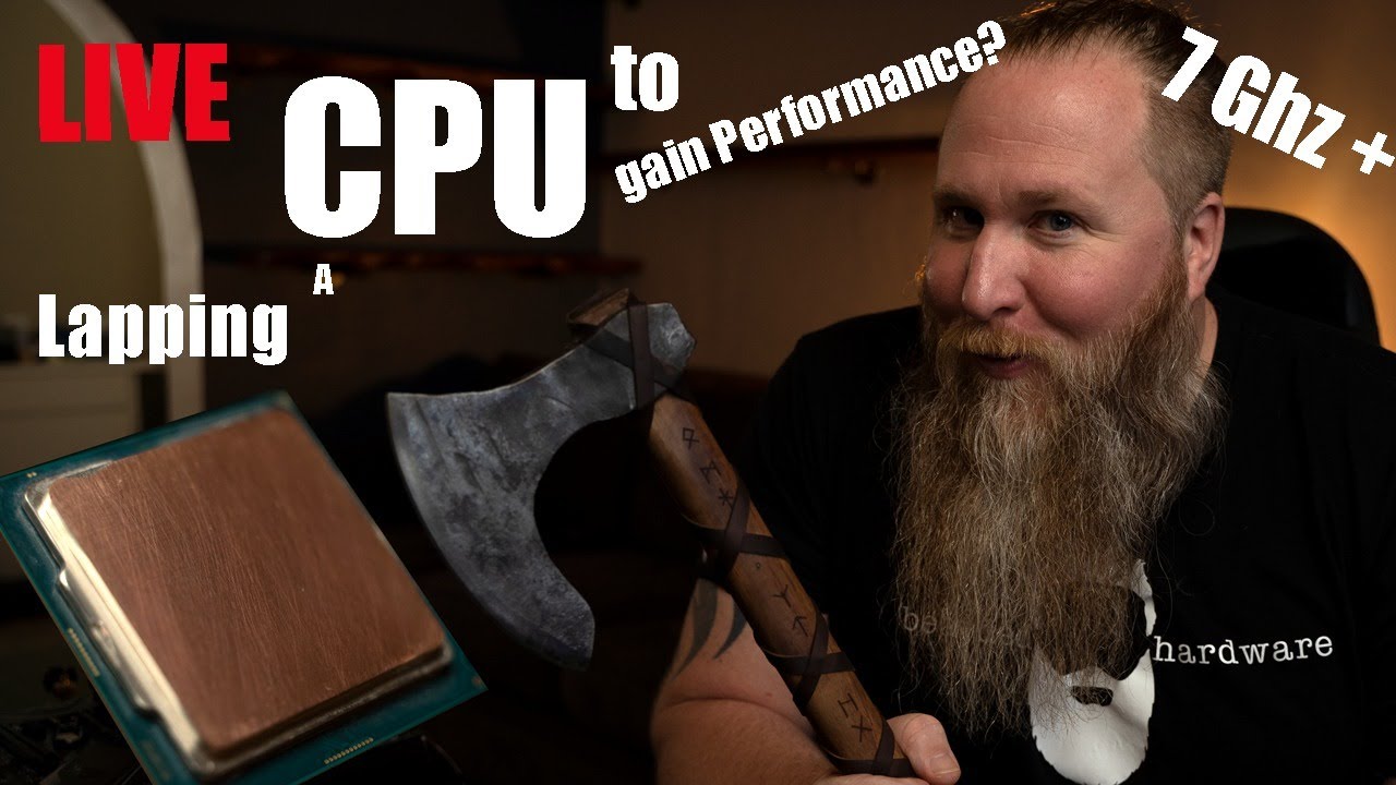 Lapping a CPU to gain performance? - YouTube