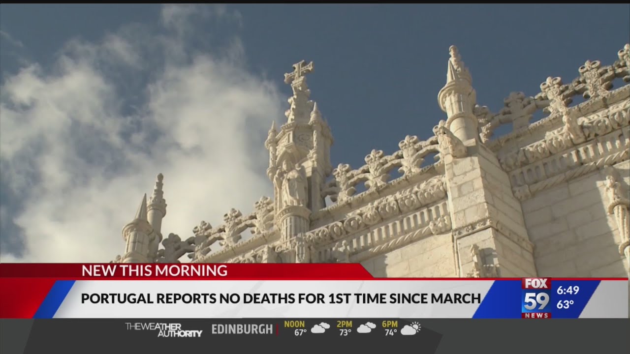 Portugal reports no deaths for first time since March - YouTube