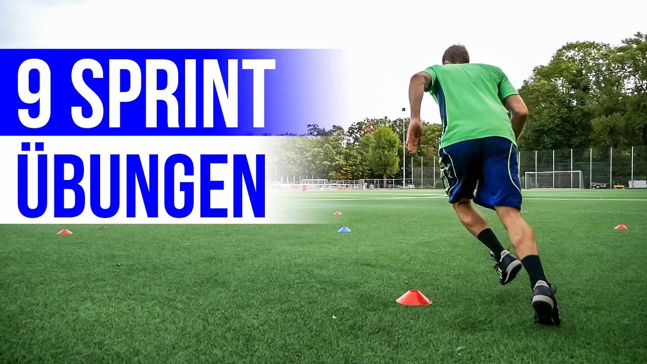 9 Sprintübungen für Schnelligkeit (beim Fußball) - YouTube