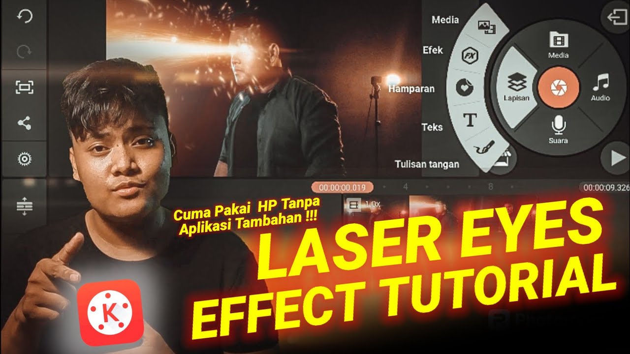 Bagaimana Caranya Bikin Efek Laser Di mata || Kinemaster Tutorial - YouTube
