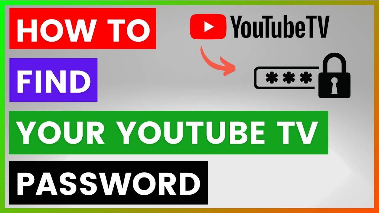 How To Find Your YouTube TV Password? [in 2025] - YouTube