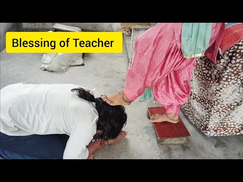 Blessing of a teacher !! Teacher Legs Massage For Pain Relief #blessing #blessed 