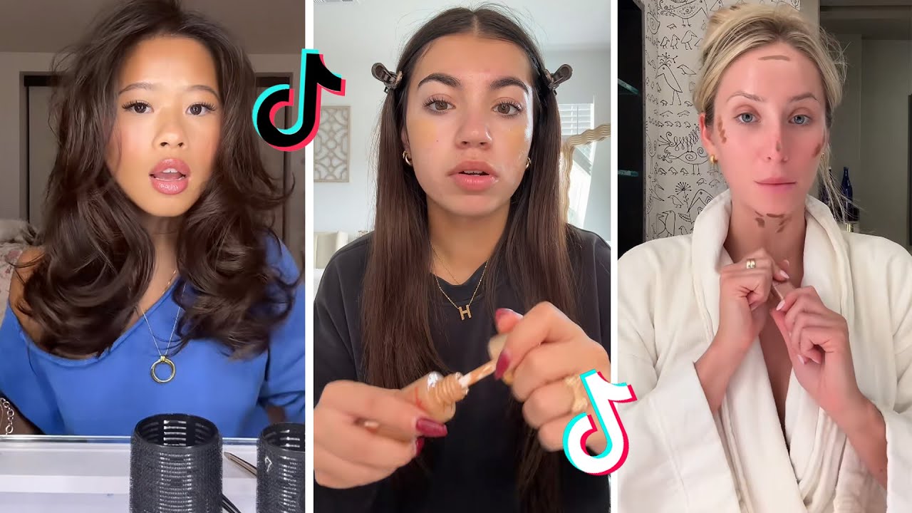 Makeup Tutorial Tiktok Compilation - GRWM ( Get Ready With Me ) ️ ...