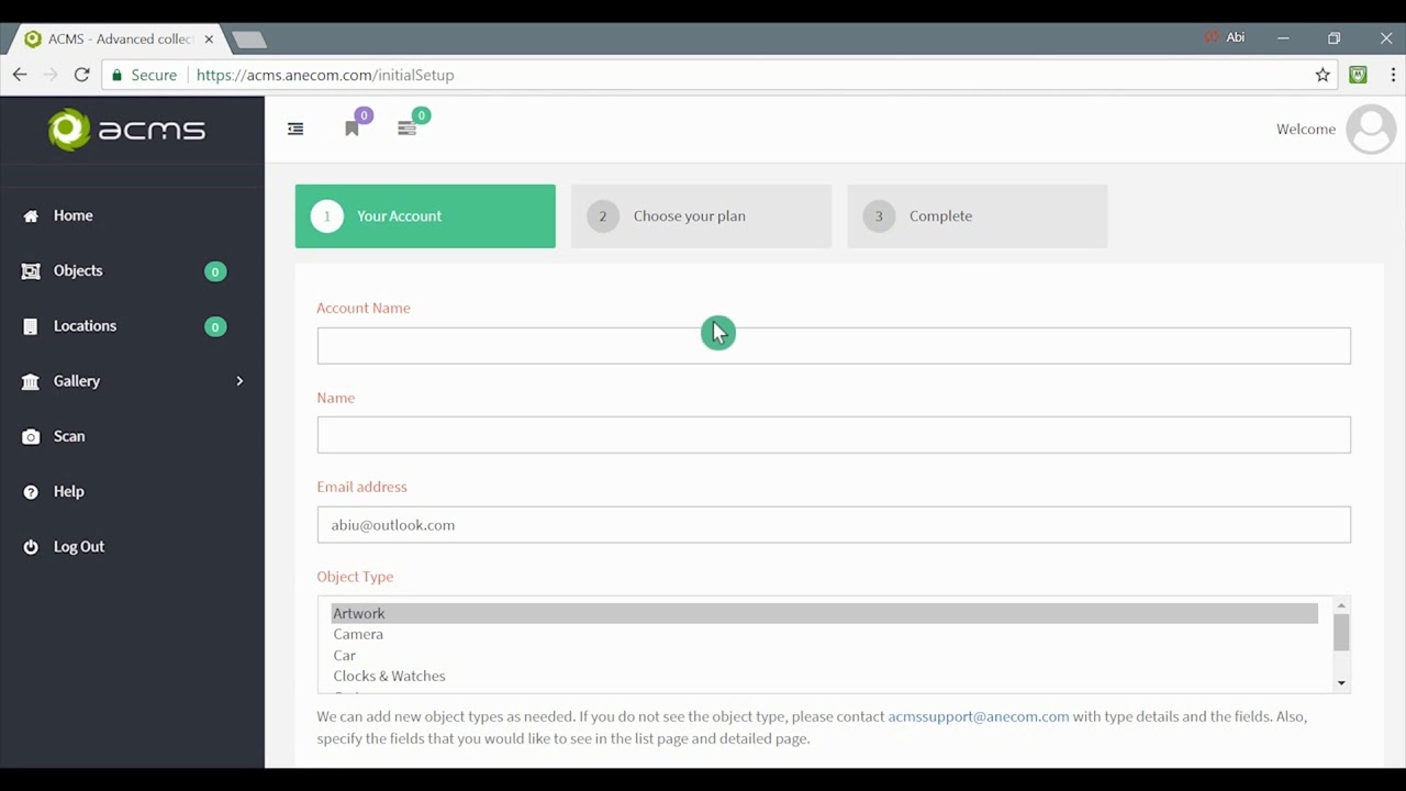 ACMS - How to Create an ACMS Account - YouTube