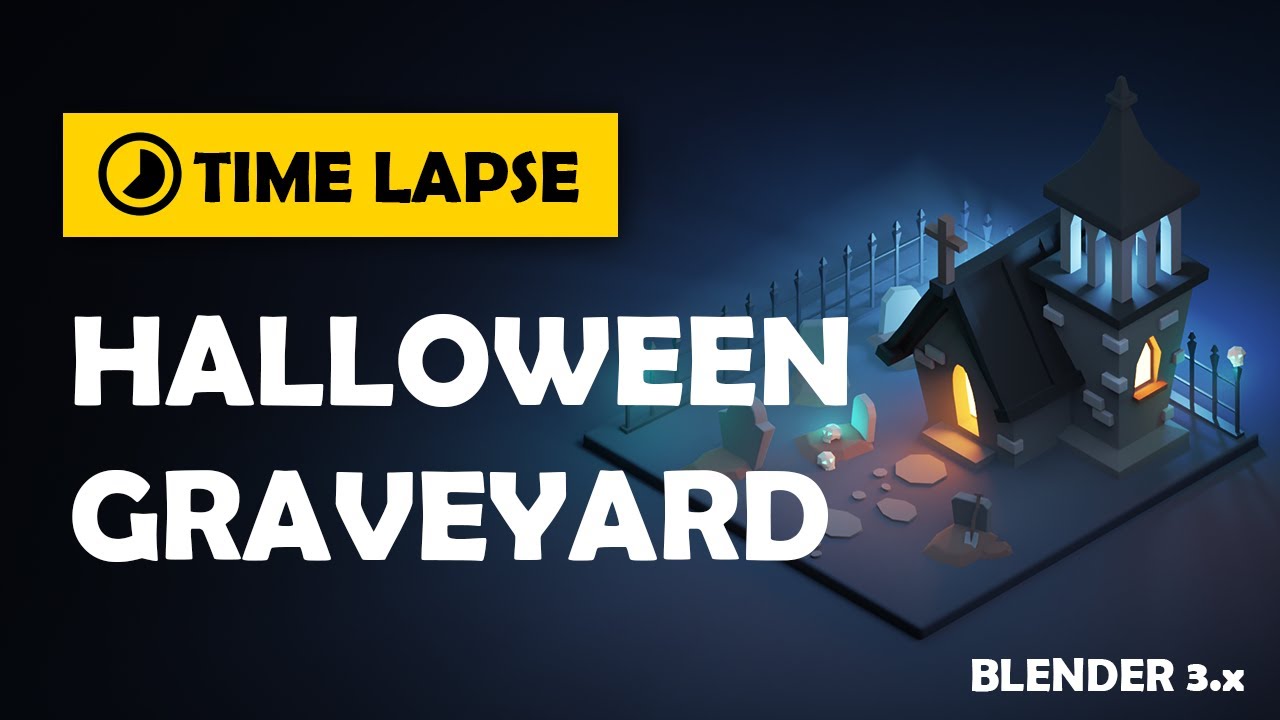 Blender Modeling Timelapse - Halloween Graveyard - YouTube