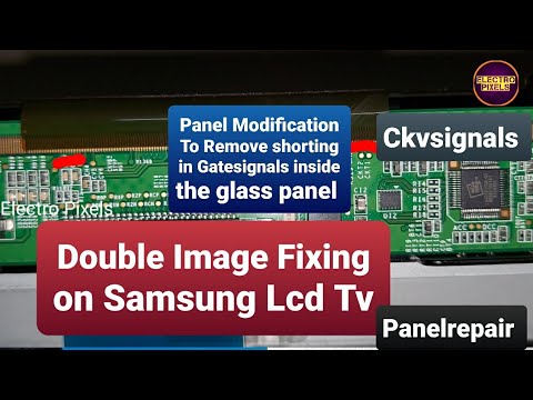 Samsung 32 inch Lcd Tv Double image and Picture Jumping issue ||How to Solve Double image||Ckv short
