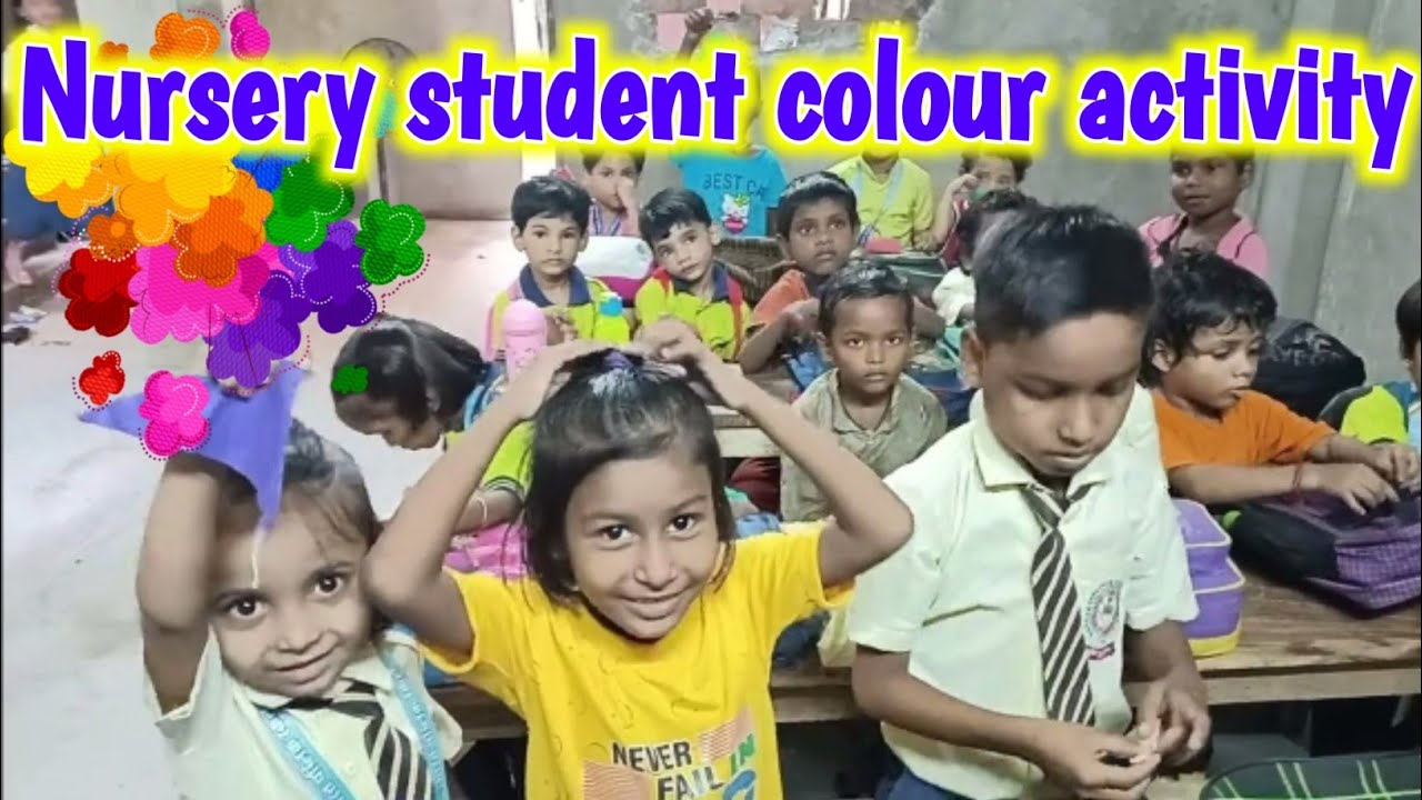 Nursery student colour activity / best learning way method/ Colour ...