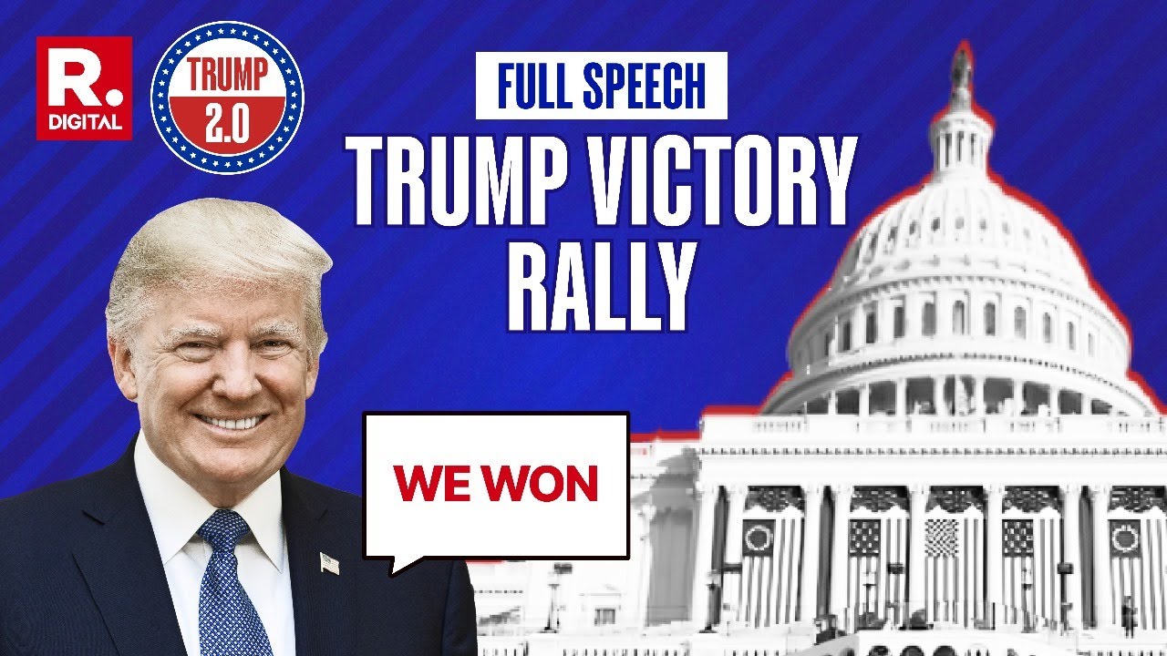 Donald Trump Holds Mega Victory Rally In Washington Ahead of ...