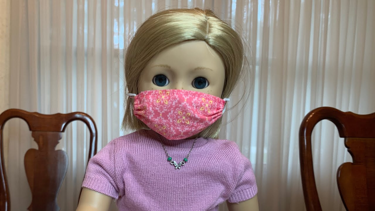 American Girl Doll Mask | Easy & Simple DIY | COVID Mask For 18” Dolls ...