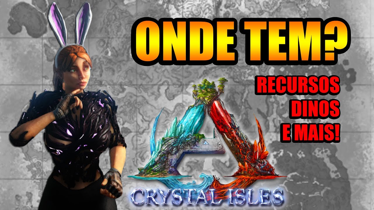 ONDE TEM NO MAPA CRYSTAL ISLES - GUIA DE RECURSOS E DINOS - ARK ...
