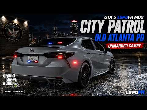 GTA 5 LSPDFR MOD | OLD Atlanta PD Unmarked Camry Patrol Gets INTENSE! | City Patrol 4K