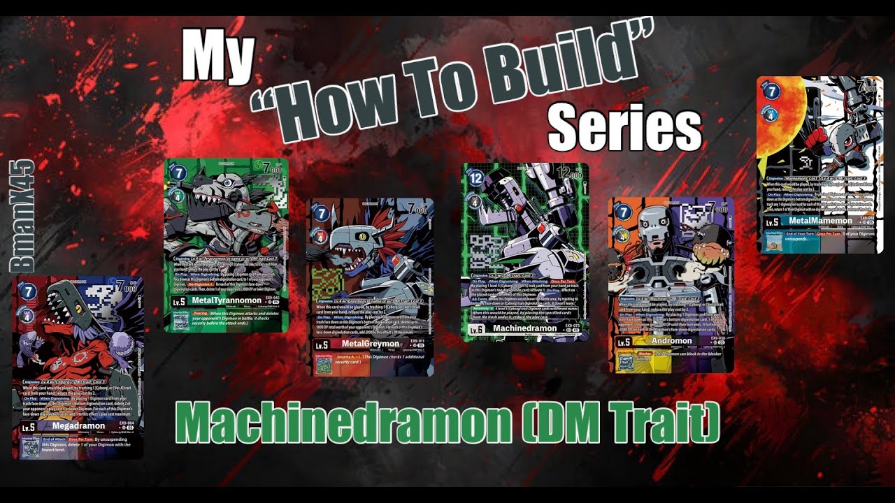 Digimon TCG: How to Build Series - Machinedramon (DM Trait) - YouTube