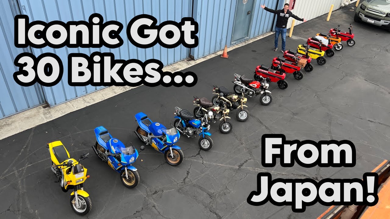 Iconic gets 30 motorcycles from Japan! - YouTube