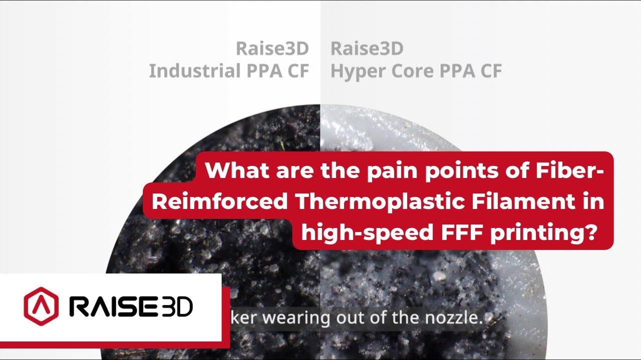 Pain Points of Fiber-Reinforced Thermoplastic Filament in High-speed FFF printing? - YouTube