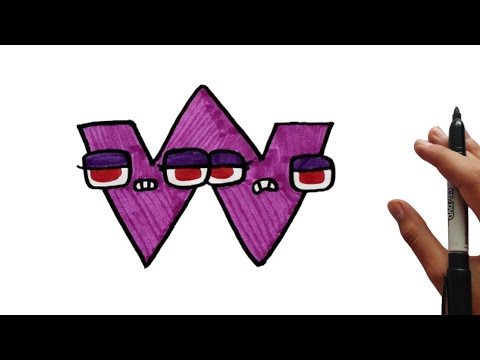Drawing Alphabet Lore W - THE ALPHABET LORE - YouTube
