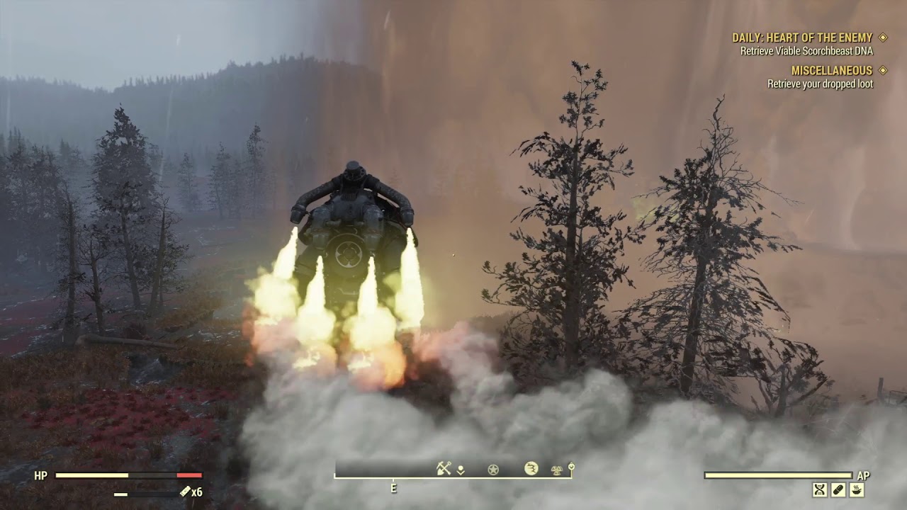 Fallout 76 - Infinite Jet Pack - YouTube