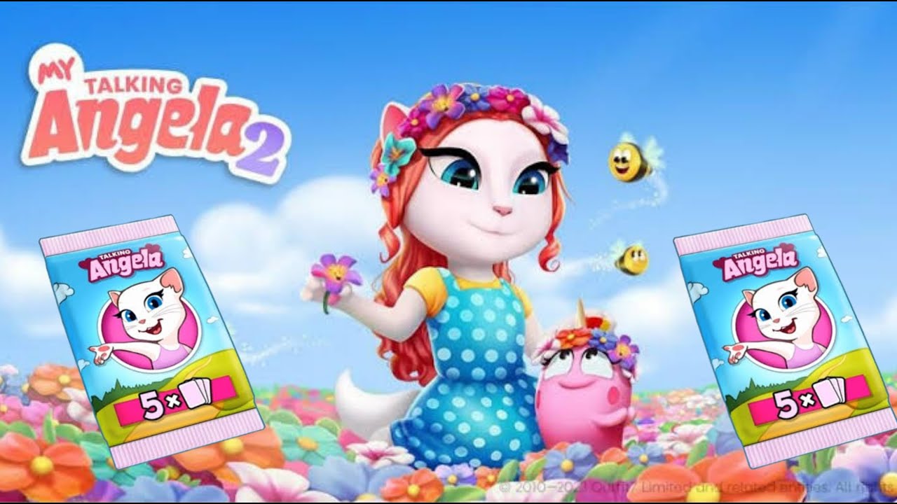 My Talking Angela Exploring Stickers | GAMEPLAY 4U - YouTube