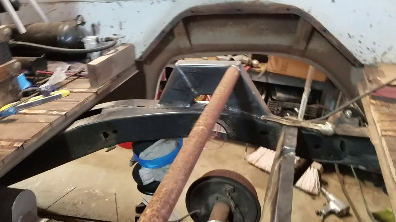 62 Chevy C10 c notch x frame progress part 1 - YouTube