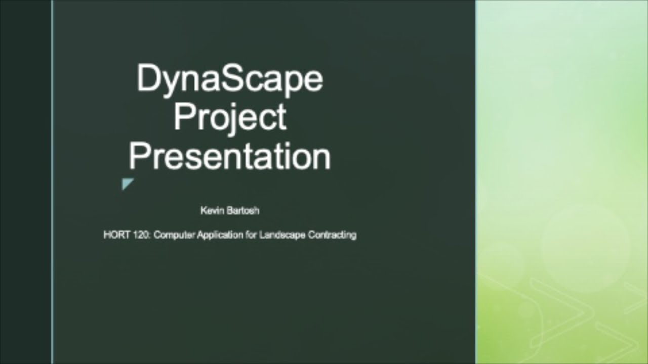 DynaScape Project Presentation - YouTube
