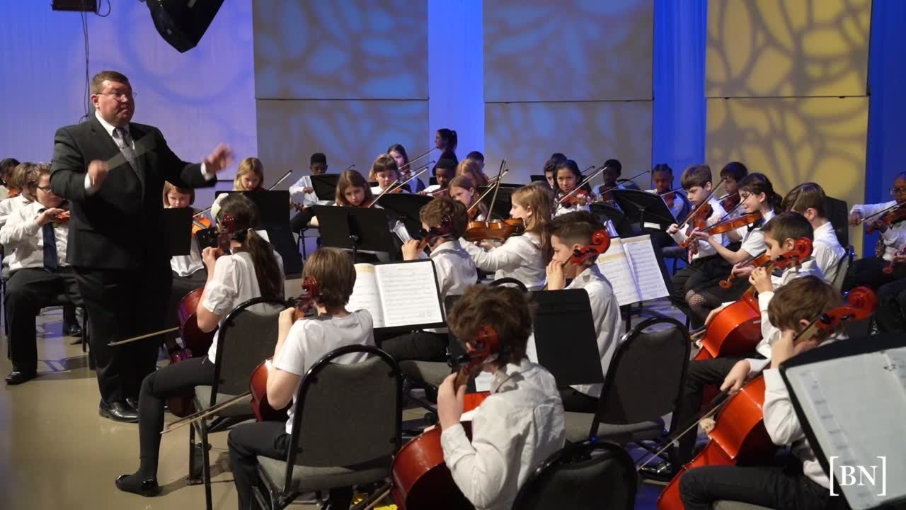Olmsted School 64 Orchestra performs at WNED - YouTube