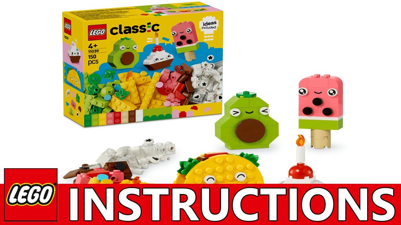 LEGO Classic 11039 - Creative Food Friends | Step-by-Step Build Guide ...