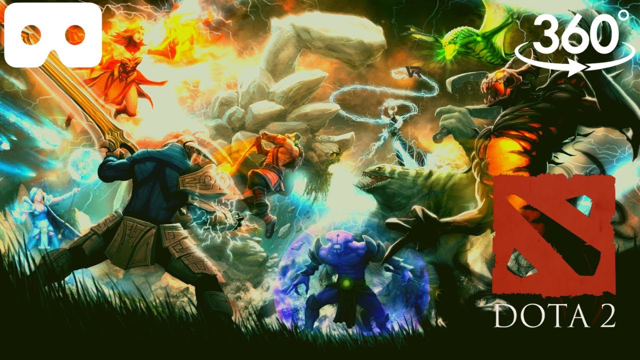 DOTA 2 in VR 360° | 3D Virtual Reality Experience - YouTube