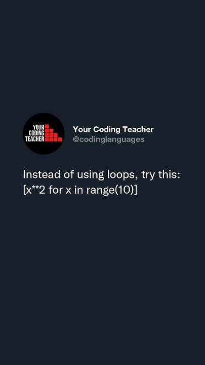List Comprehensions Are A Beginners Best Friend They Make Your Code Concise And Readable Ins