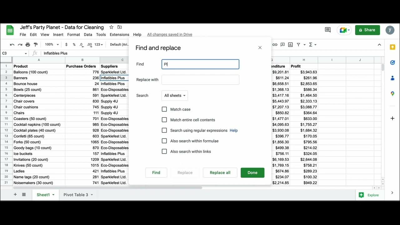 Find and Replace / Microsoft Excel - YouTube