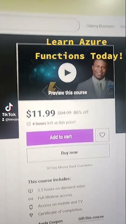 Learn Azure Functions today - Link in description - YouTube