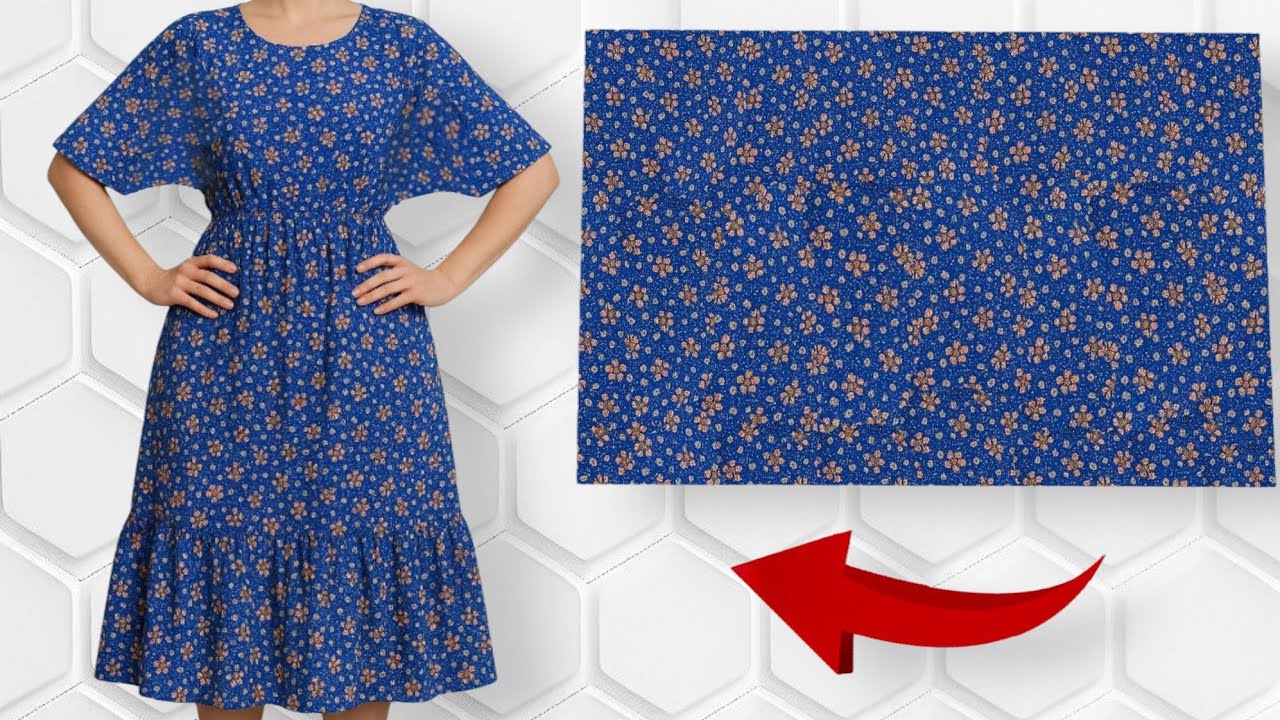 ️Very Stylish 🪡 Very Easy No Pattern Beautiful Dresses 🧵 Cut and Sew ️ ...