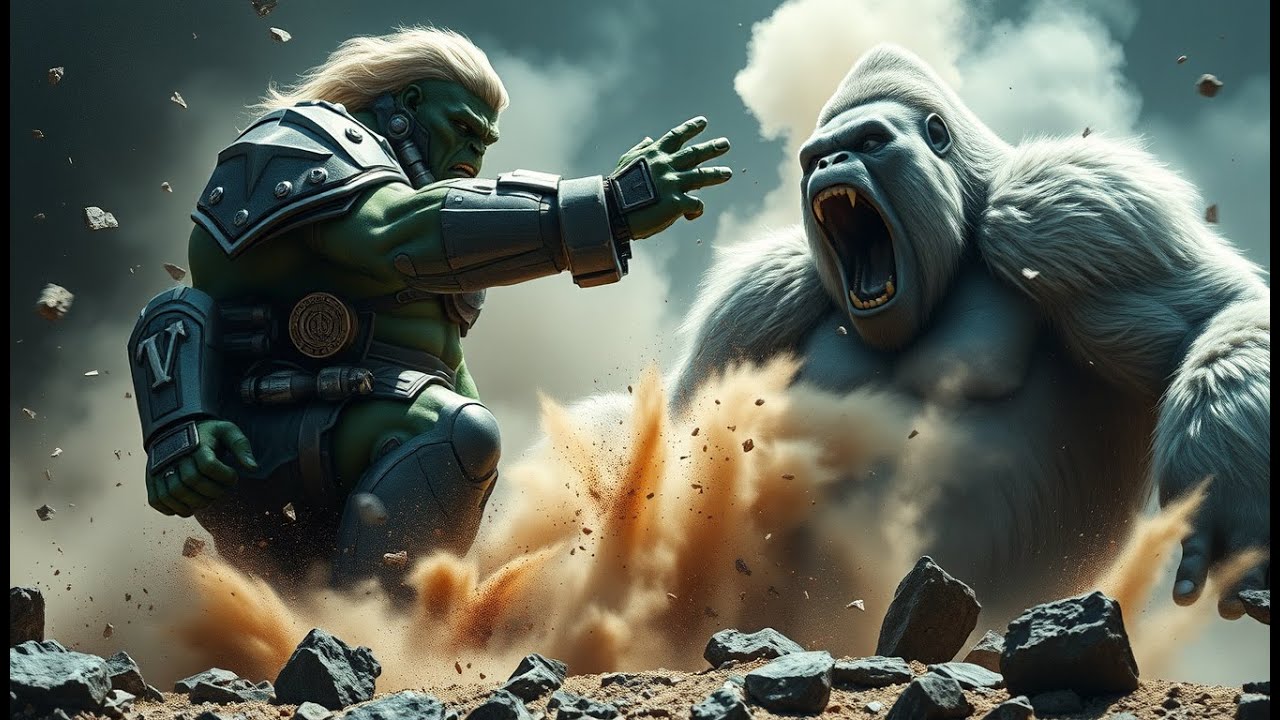 Hulk vs Gorilla 🦍 | #hulk #marvel #gorilla - YouTube