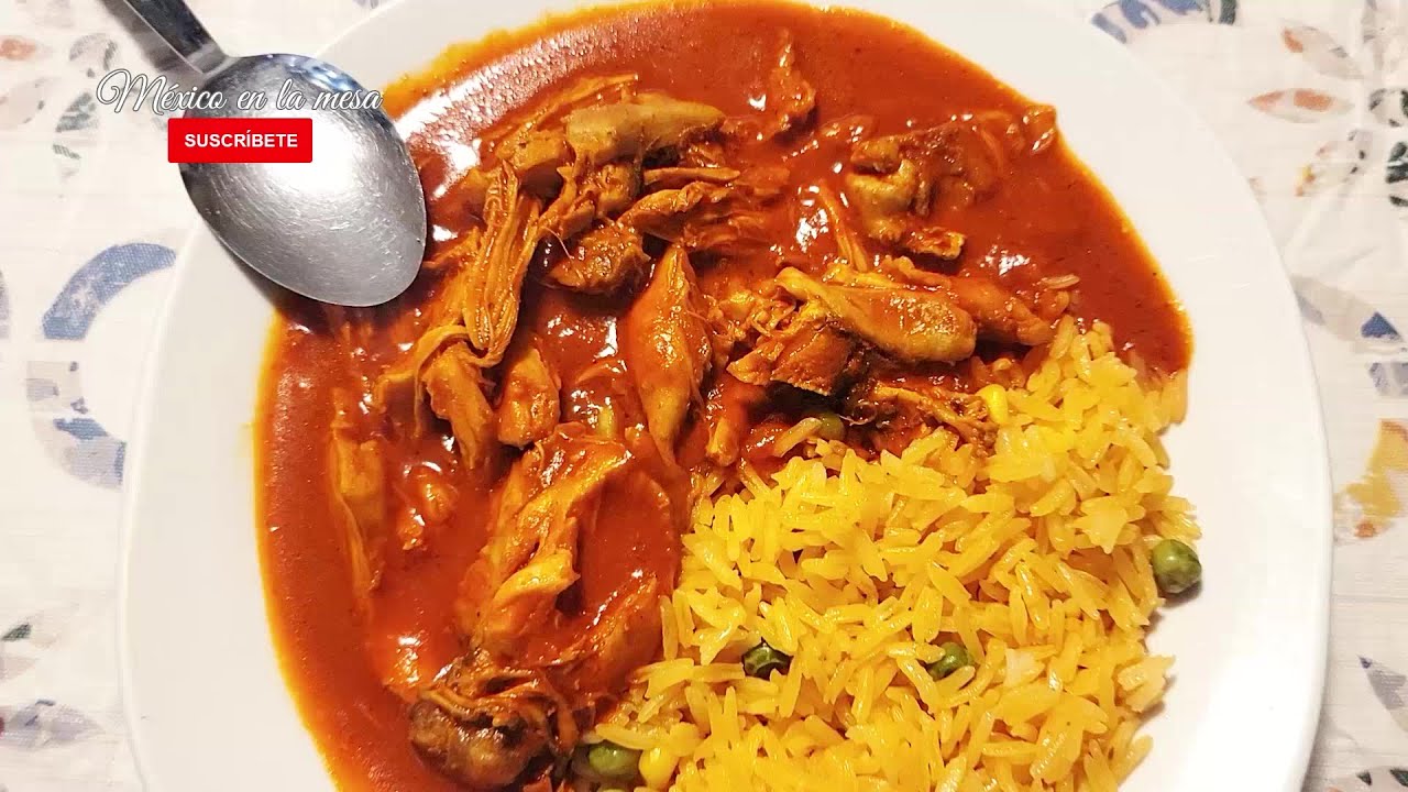 Guiso De Pollo En Chile Colorado Receta Sencilla Pero Muy Rica - YouTube