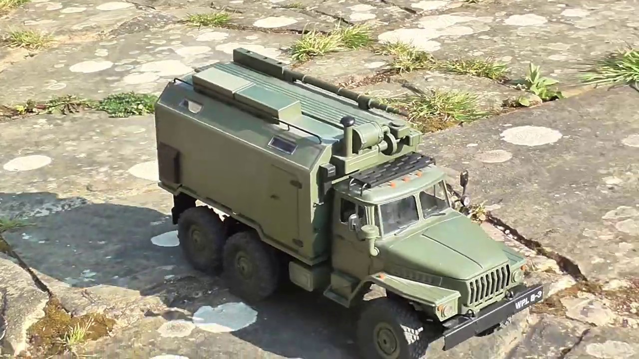 Building the WPL B36 Ural communication military Remote Control vehicle ...