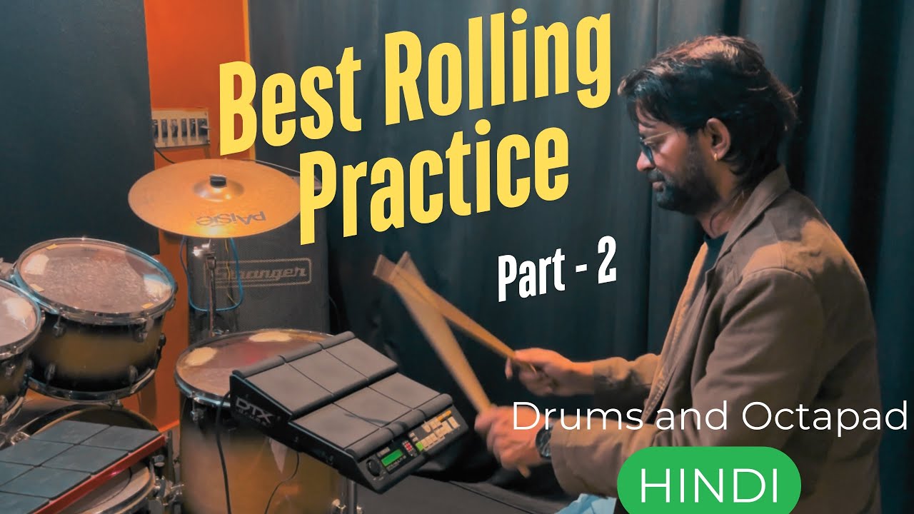 Drums Octapad Lesson | 5 Best Rolling Practice with Rhythm - YouTube