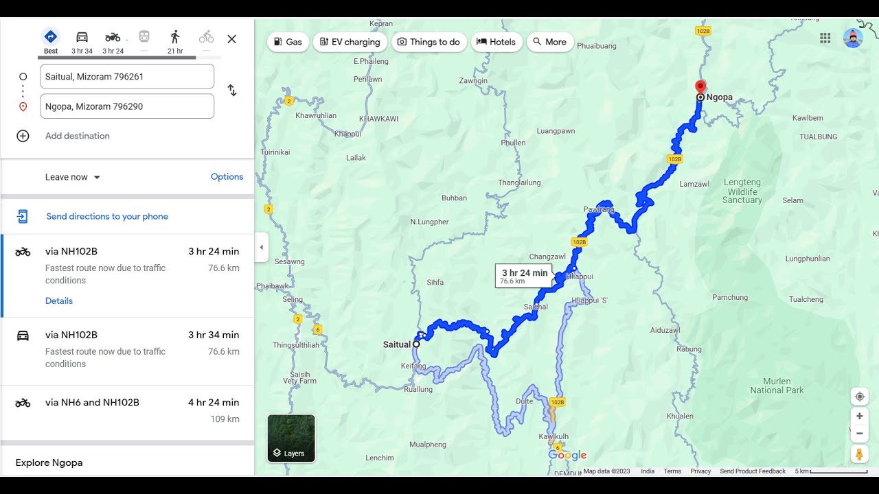 Saitual to Ngopa| Mizoram (Saichal, Hliappui, Pawlrang, Ngopa) - YouTube