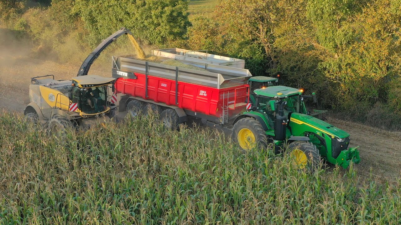 Ensilage de Maïs 🌽 / NEW HOLLAND FR 650 🟡⚫️ / 100 % THEIVIN / JOHN ...