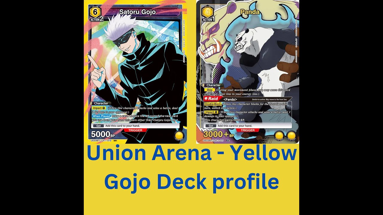 Union Arena - Yellow Gojo Deck Profile - YouTube