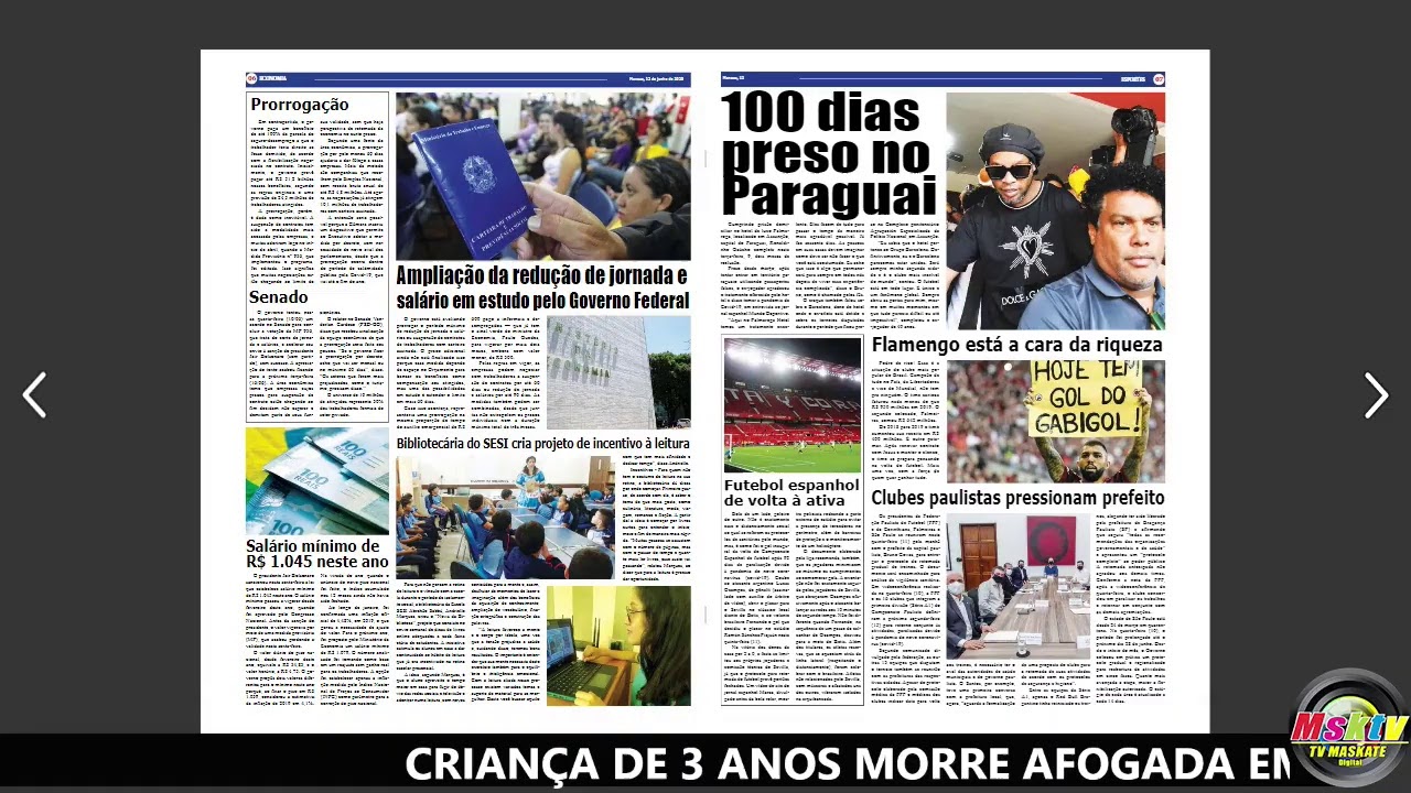 MASKTE.NEWS EDIÇÃO DA TARDE II 12-06-2020 - YouTube