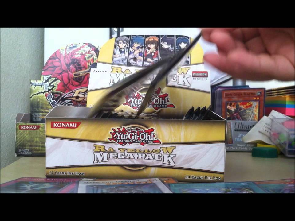 Yu Gi Oh! Ra Yellow Mega Pack Booster Box Opening part 1 - YouTube