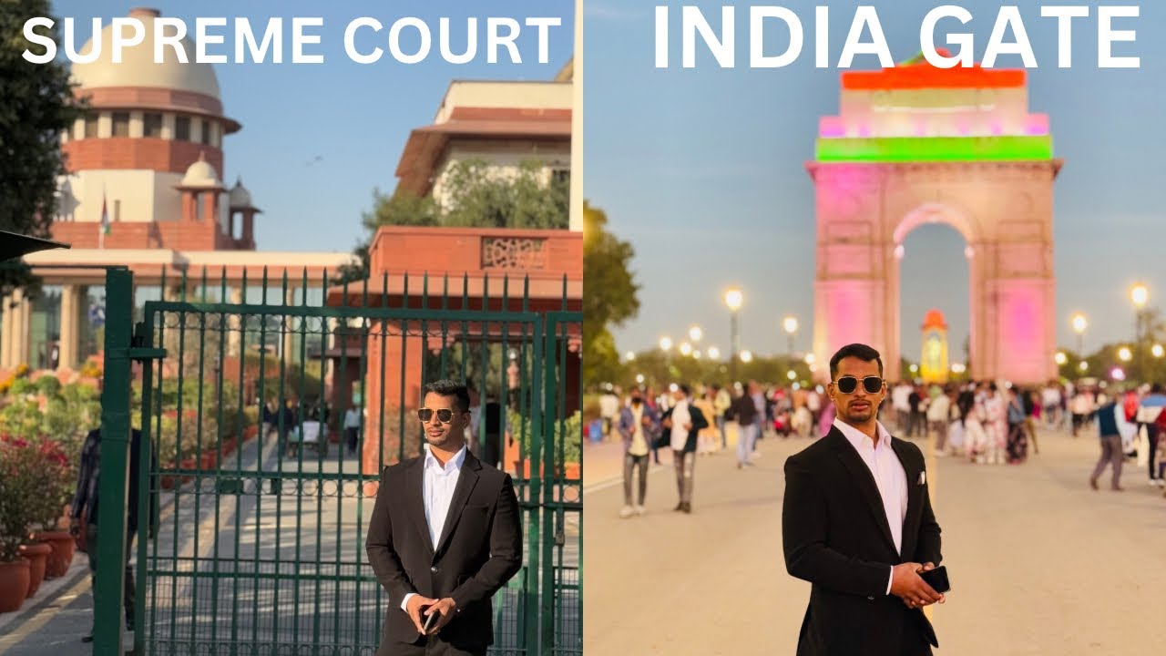 “Exploring Delhi: Supreme Court ⚖️& India Gate Tour - YouTube