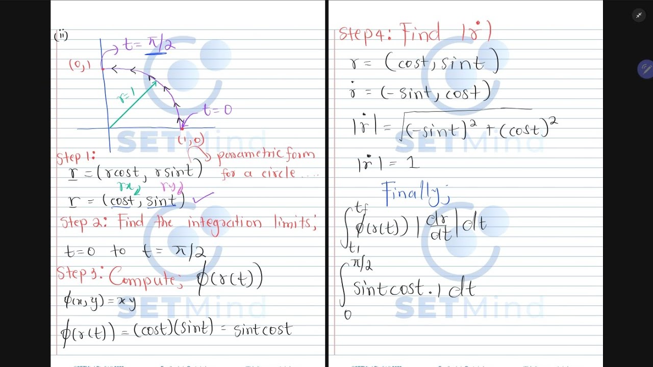 Vector integration| MATH 2011/14| SETMind Tutoring| Wits 2nd Year ...