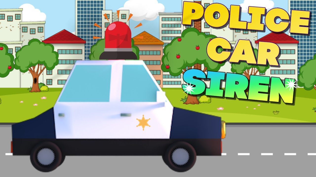 Police Siren Song for Kids 🚔 Police Car animation for children | Toys ...